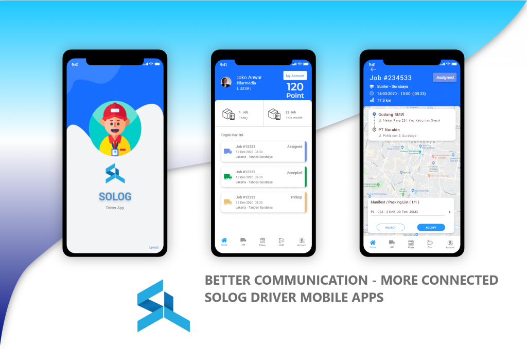 Android Driver - Aplikasi untuk driver logistik pengiriman barang